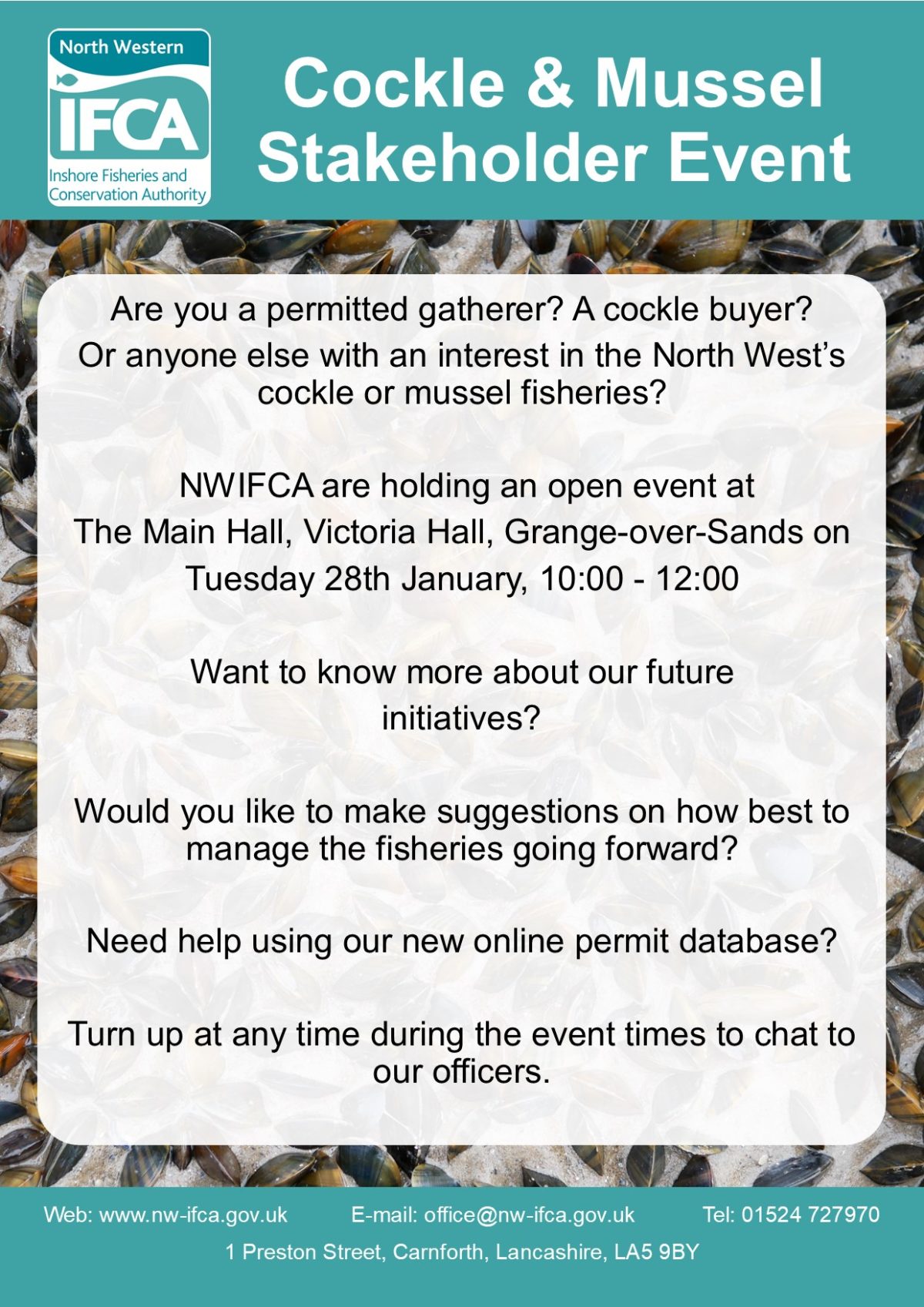 Cockle and Mussel Stakeholder Events - IFCA North West